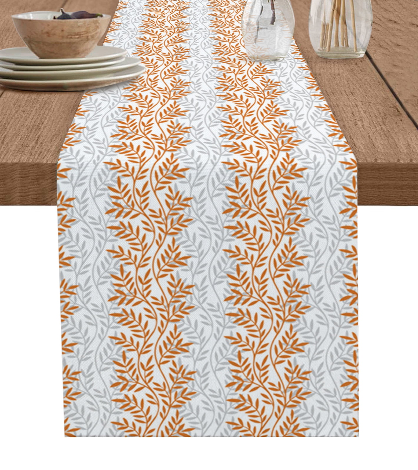 Leaf Gradient Minimalist Wind Gray Table Runner ration Home r Dinner Table ration Table r ...