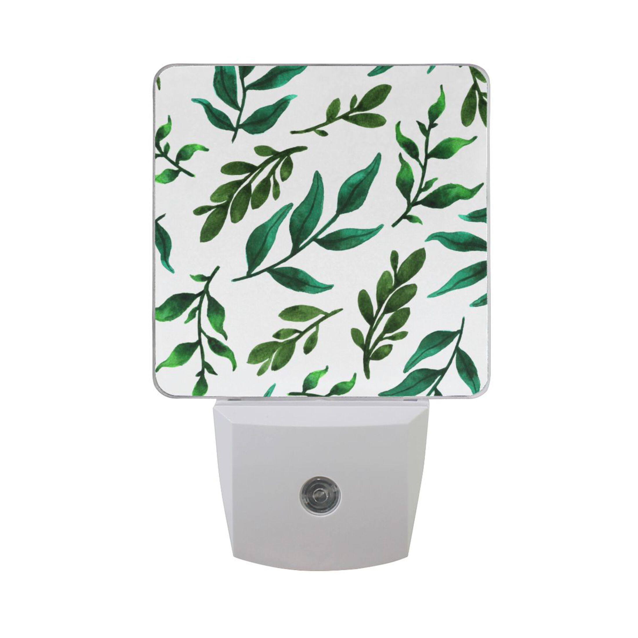 Leaf Green Leaves Night Light LED Dusk to Dawn Auto Sensor Night Lamp ...