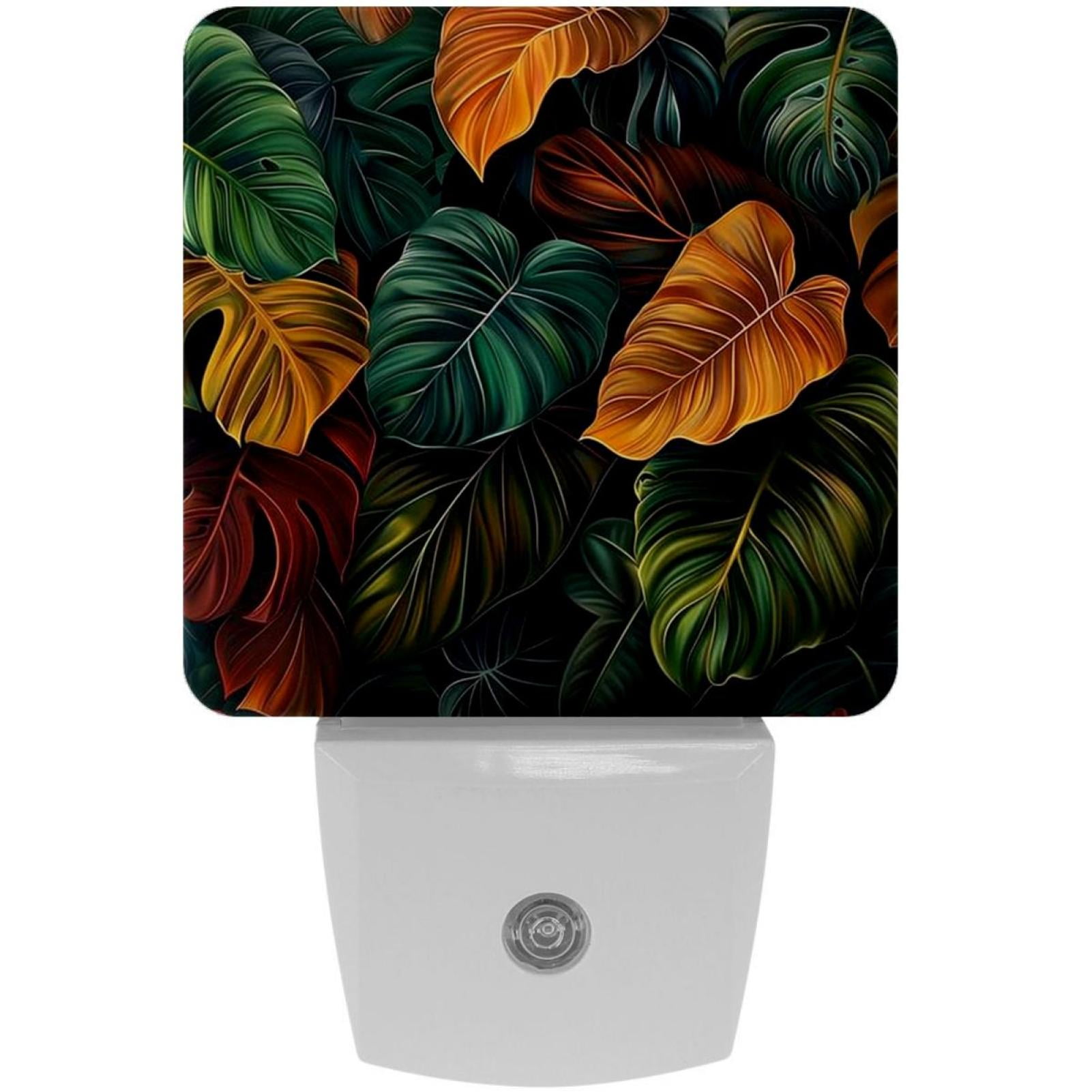 Leaf LED Square Night Light - Energy Efficient Plug-in Nightlight with ...