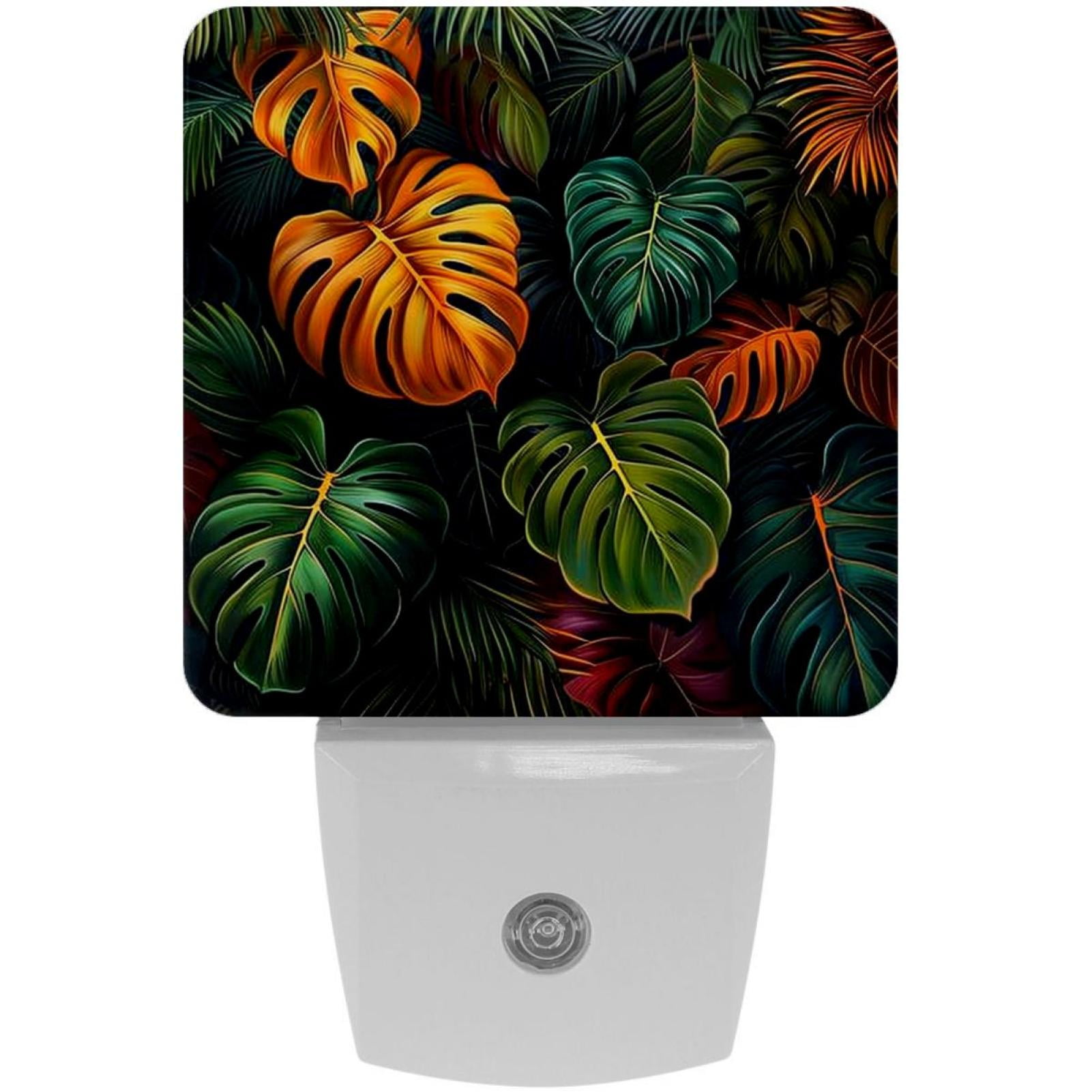 Leaf LED Square Night Lights for Bedroom and Living Room, Decorative ...