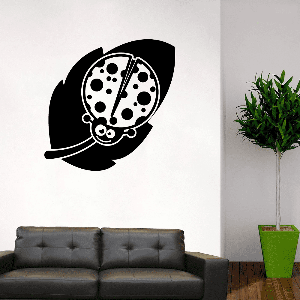 Leaf Leaves Ladybug Ladybugs Lady Bug Bugs Cute Animal Insect Vinyl ...