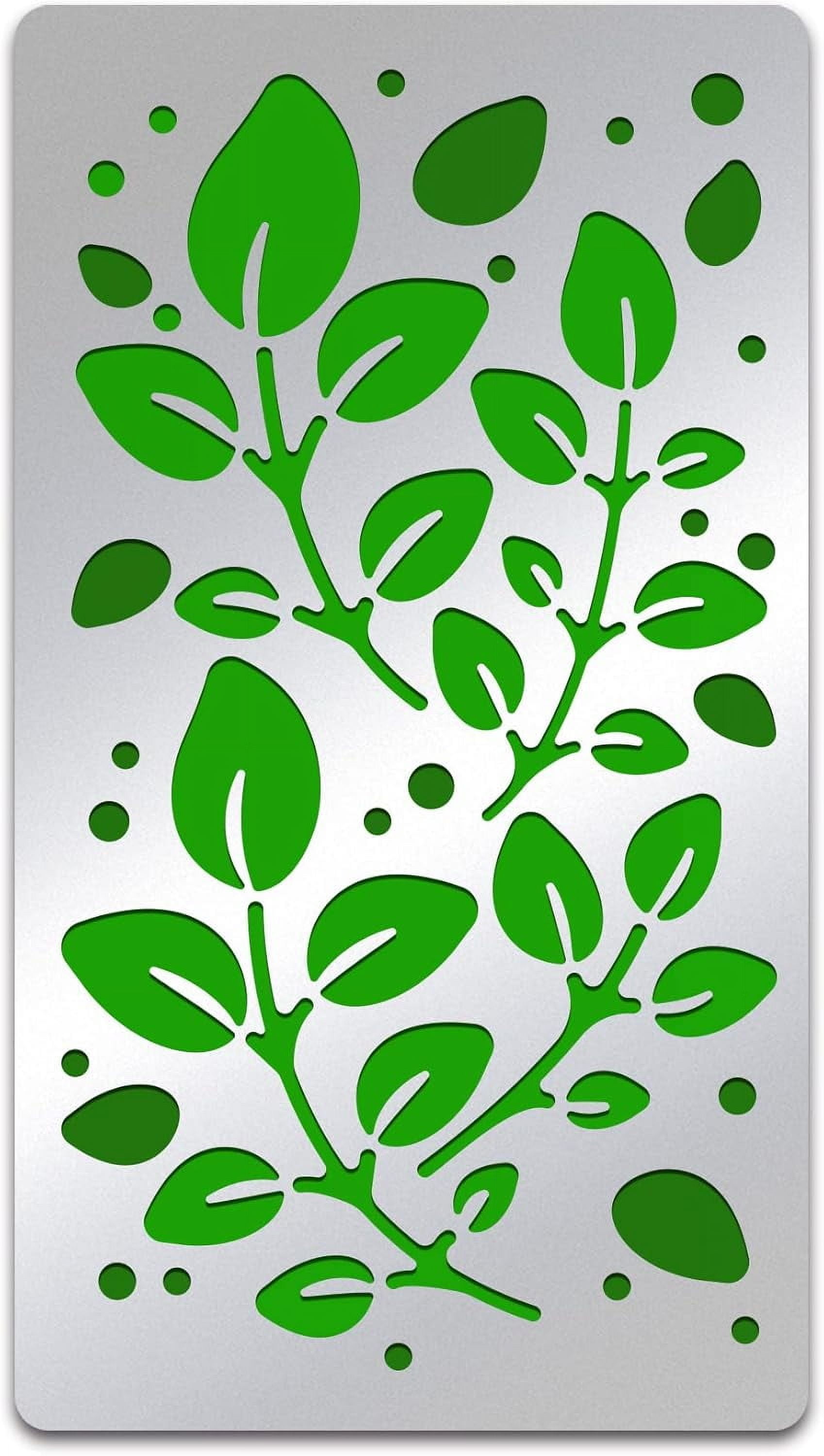 Leaf Painting Stencils 7x4 Inch Metal Leaves Drawing Template Tree ...