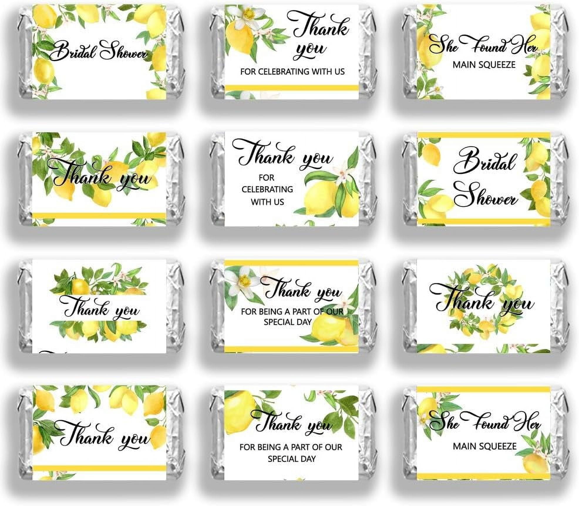 Leaf Paper Self Adhesive Mini Candy Bar Wrappers Baby Shower Candy ...