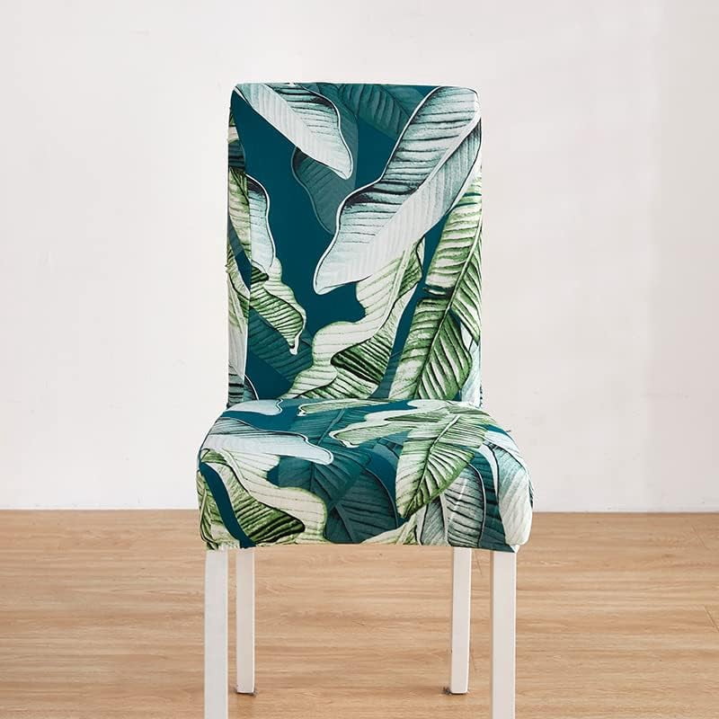 Leaf Parson Chair Covers Set of 4 Dining Room Chair Covers Slipcovers ...