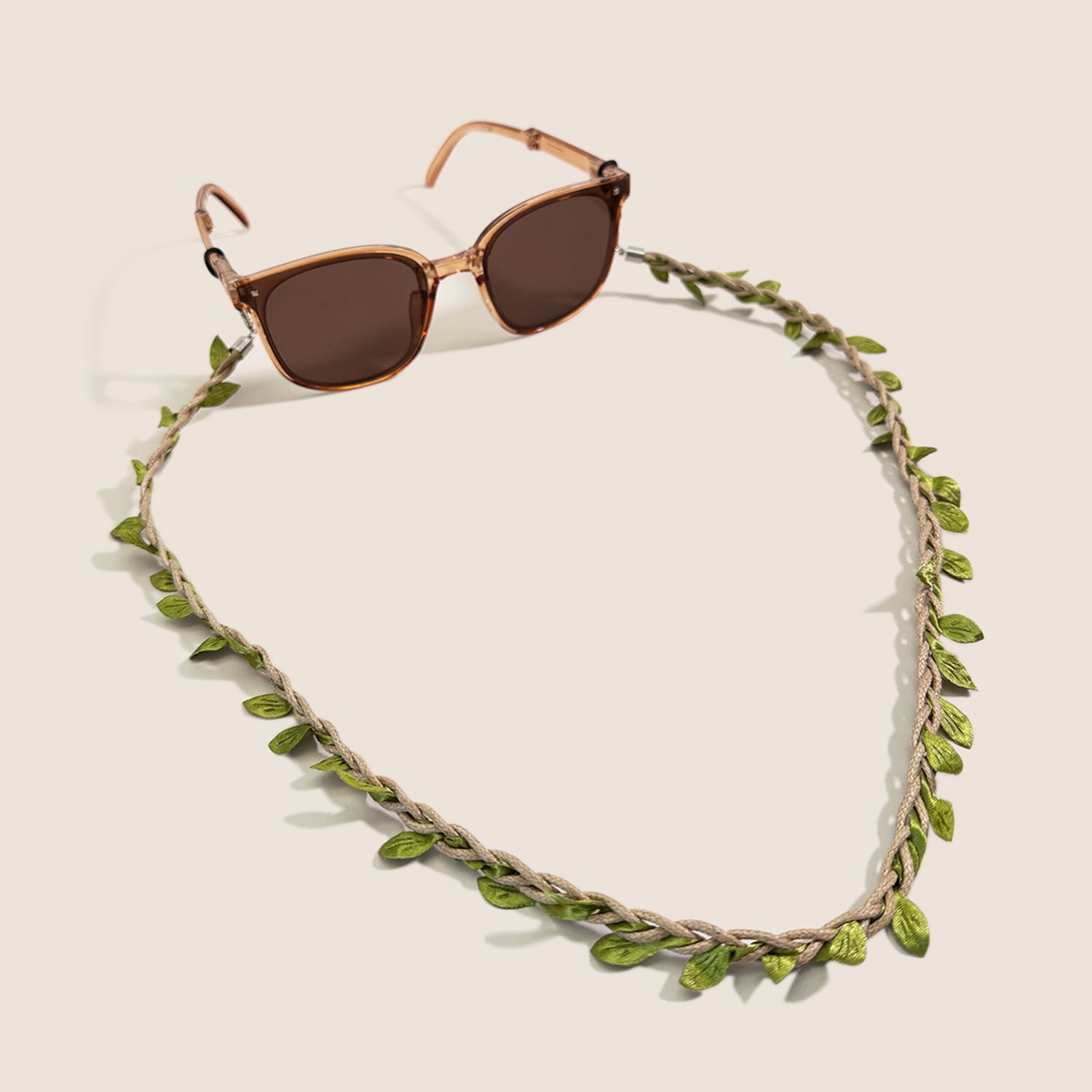 Leaf Pendant Glasses Chain Anti Slip Sunglasses Lanyard Strap Costume ...