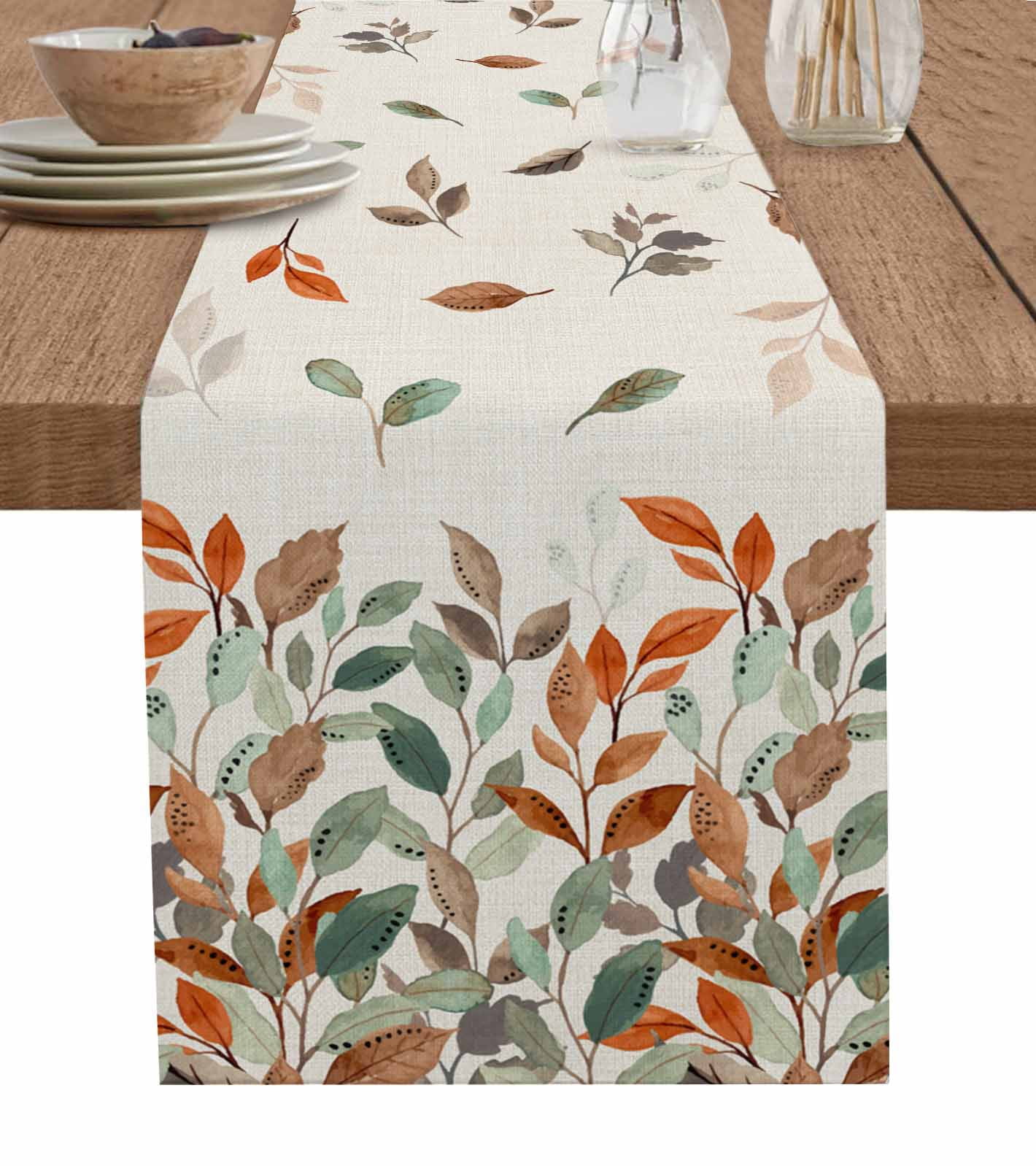 Leaf Plant Countryside Table Runner ration Home r Dinner Table ration ...