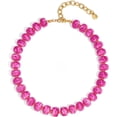 Leaf Resin Chunky Beaded Necklace for Women, Simple Modern Style ...