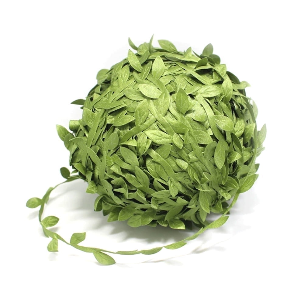 Bopika Leaf Ribbon, Artificial Leaves String Trim Ribbon for Gift ...