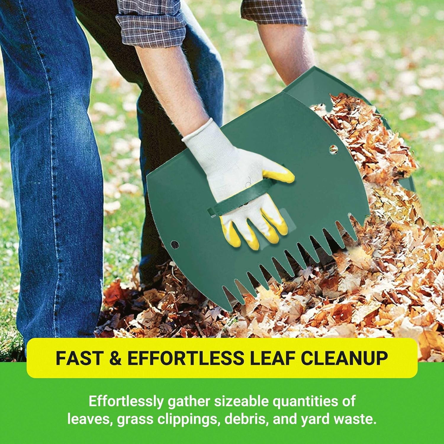 Leaf Scoops Hand Rakes, Large Leaf Grabbers for Yard Work and Garden ...