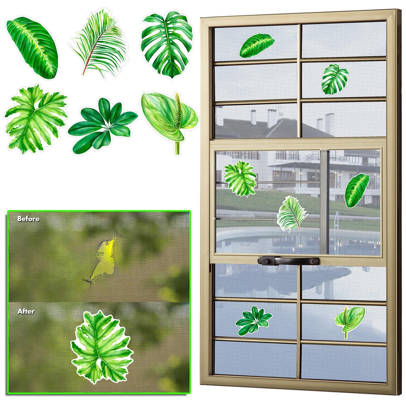 Leaf Screen Window Magnetic Pair Suction Paste Pvc Screen Window ...