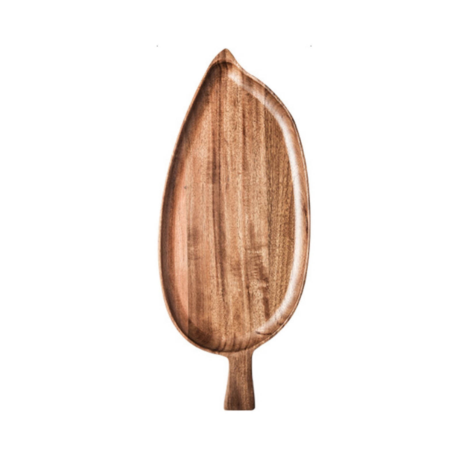 Leaf Shape Wood Food Tray | Decorative Wooden Serving Platter for Fruit ...