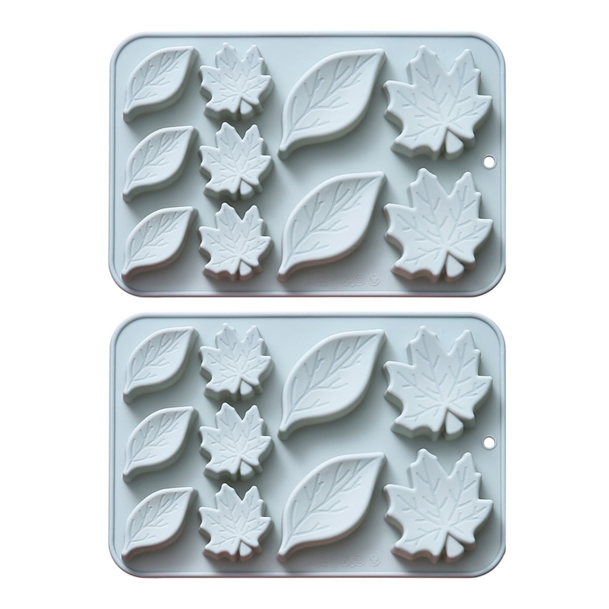Rekidool Leaf Shape Chocolate Candy Silicone Mold Kits, 4 Different ...