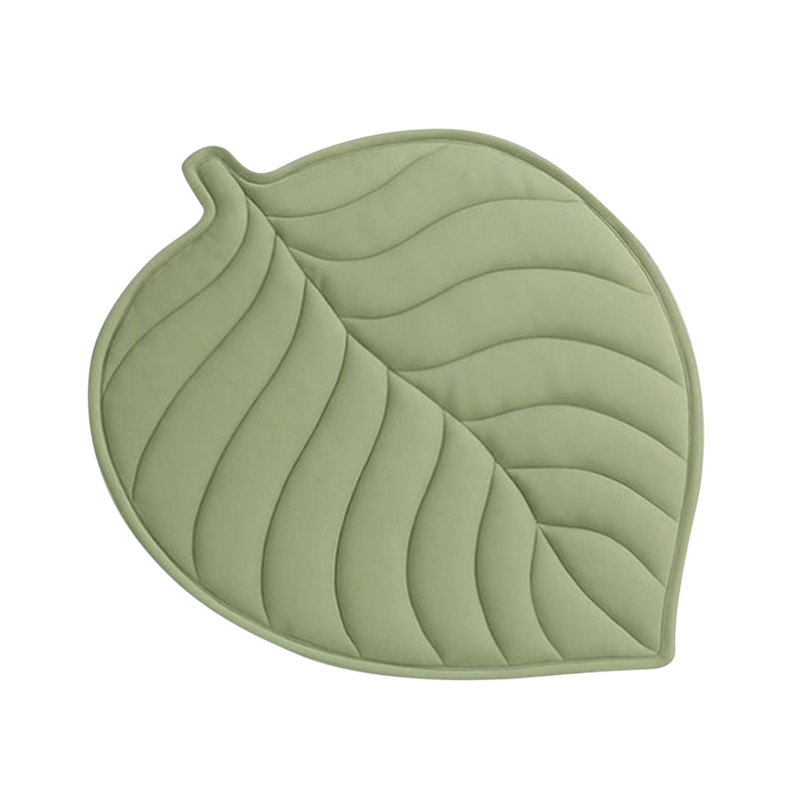 Leaf Shaped Play Mat for Nursery, Soft Quilted Floor Mat for Baby Tummy ...