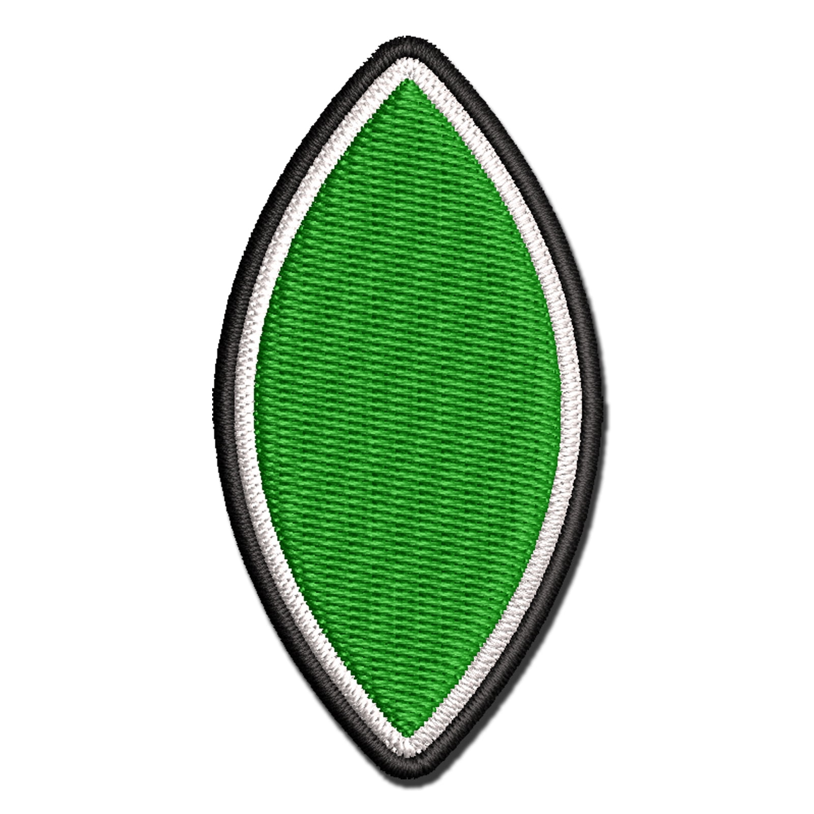 Leaf Simple Applique Multi-Color Embroidered Hook & Loop Patch - 2.0 ...