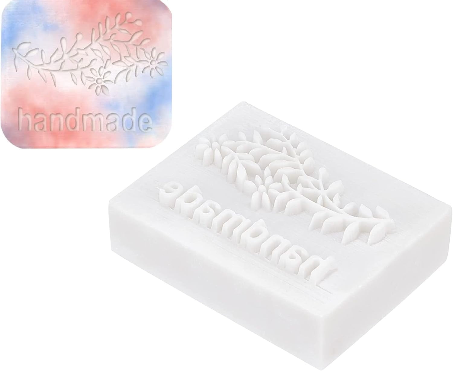 Leaf Soap Stamp Handmade Resin Soap Stamp Letter Soap Chapter Embossing ...