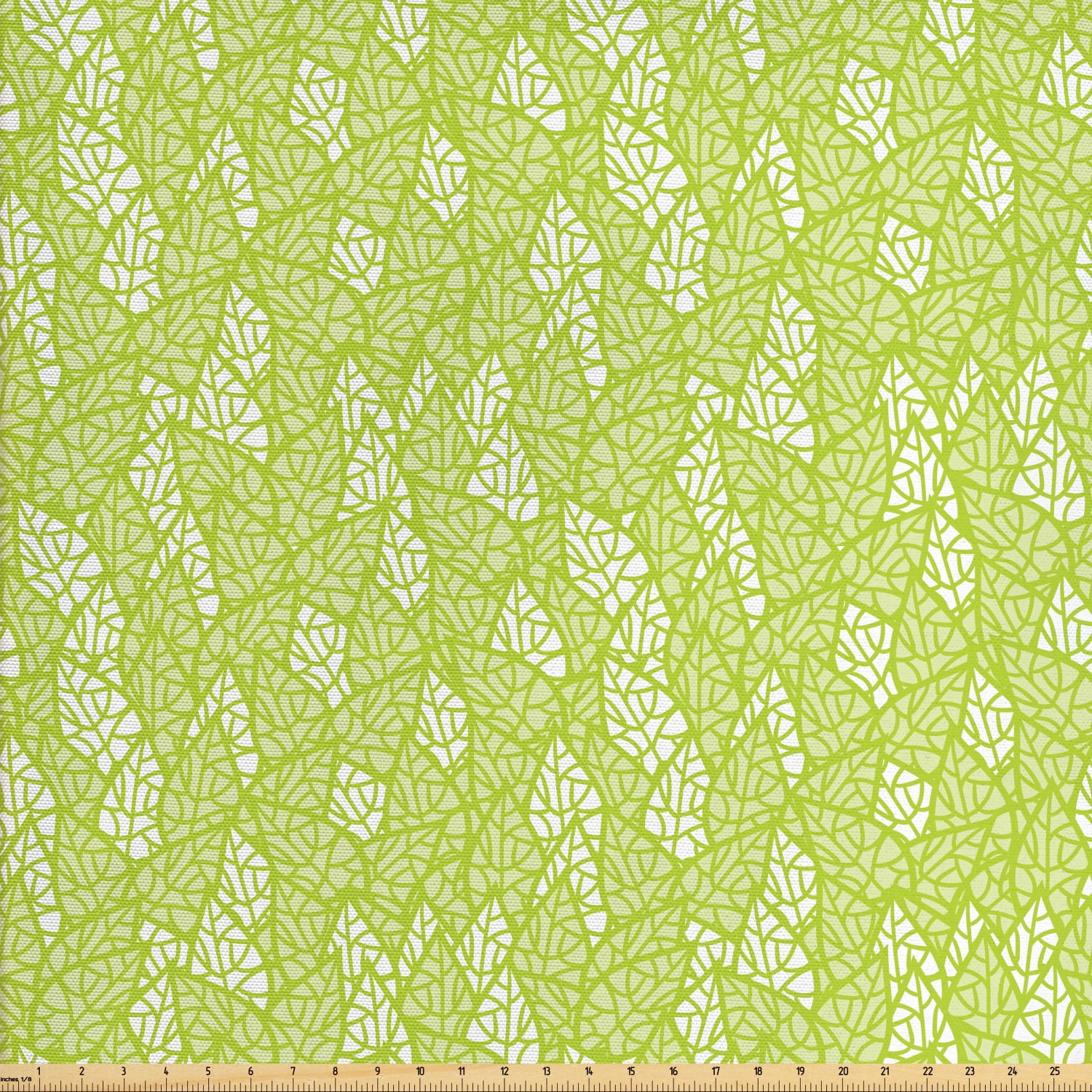 Ambesonne Spring Fabric by the Yard Upholstery, Ecology Garden Leaves ...