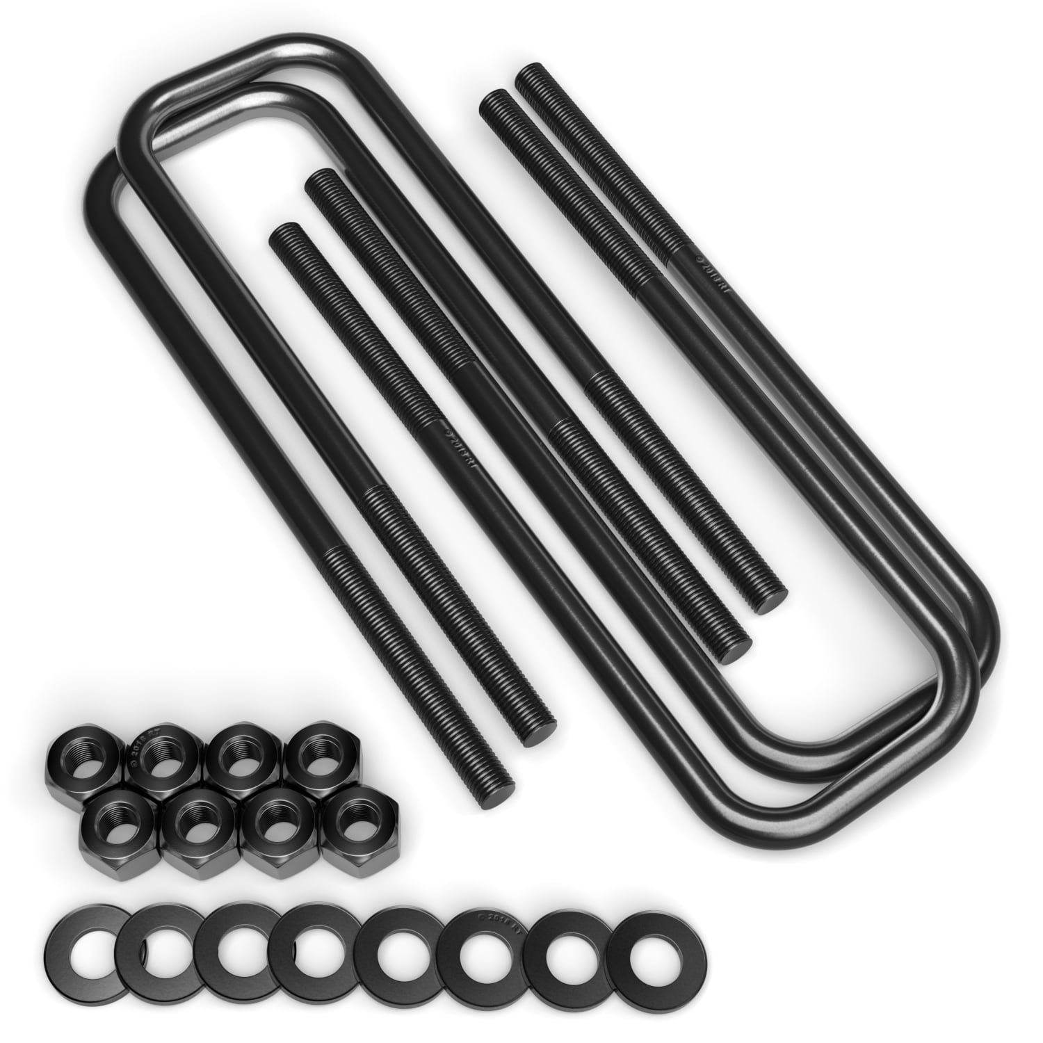 Leaf Spring Axle Black Extended U Bolts (10 inch Length, 2.75 inch ...