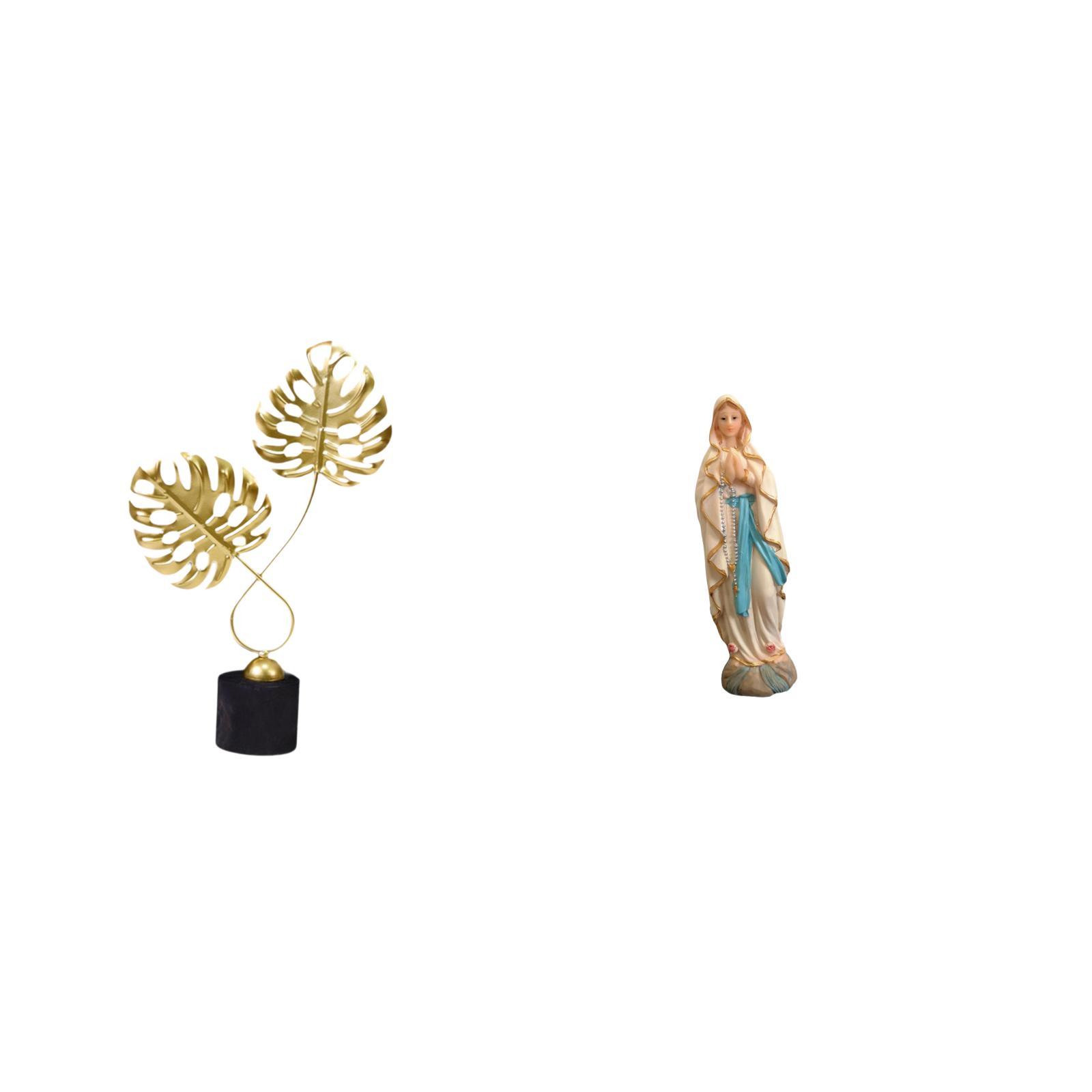 Leaf Statue Virgin Figurine Luther Artwork Iron Resin Material Indoor ...
