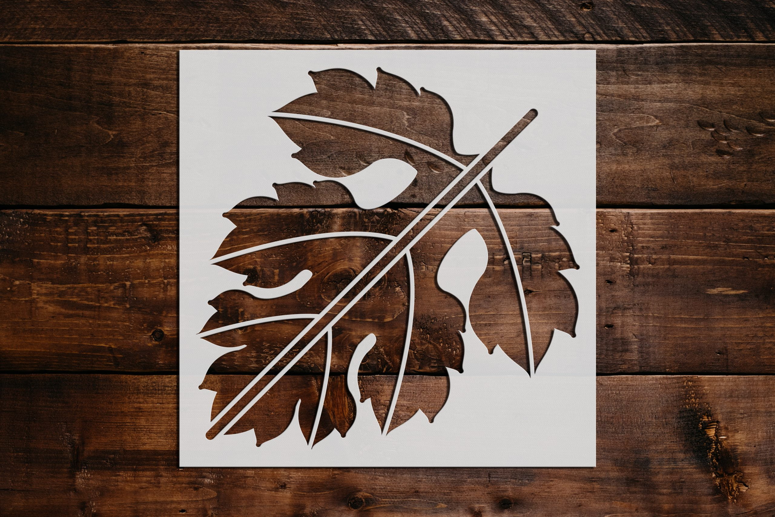 Leaf Stencil - Art and Wall Stencil (16"x16") - Walmart.com