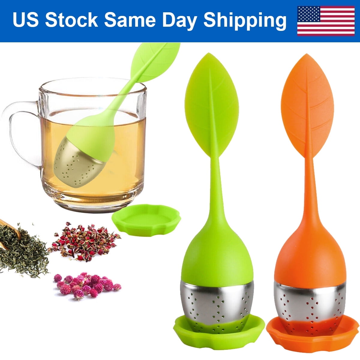 Leaf Tea Infuser for Tea Pot Mug Cup- Loose Tea Strainer Steeper for ...