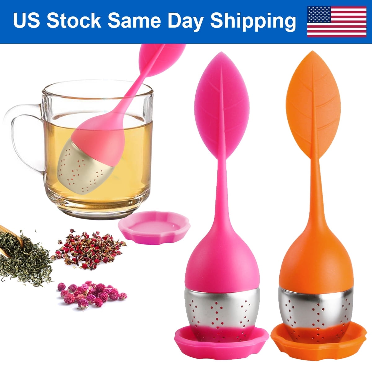 Leaf Tea Infuser for Tea Pot Mug Cup- Loose Tea Strainer Steeper for ...
