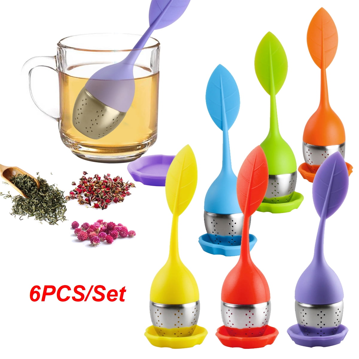 Leaf Tea Infuser for Tea Pot Mug Cup- Loose Tea Strainer Steeper for ...