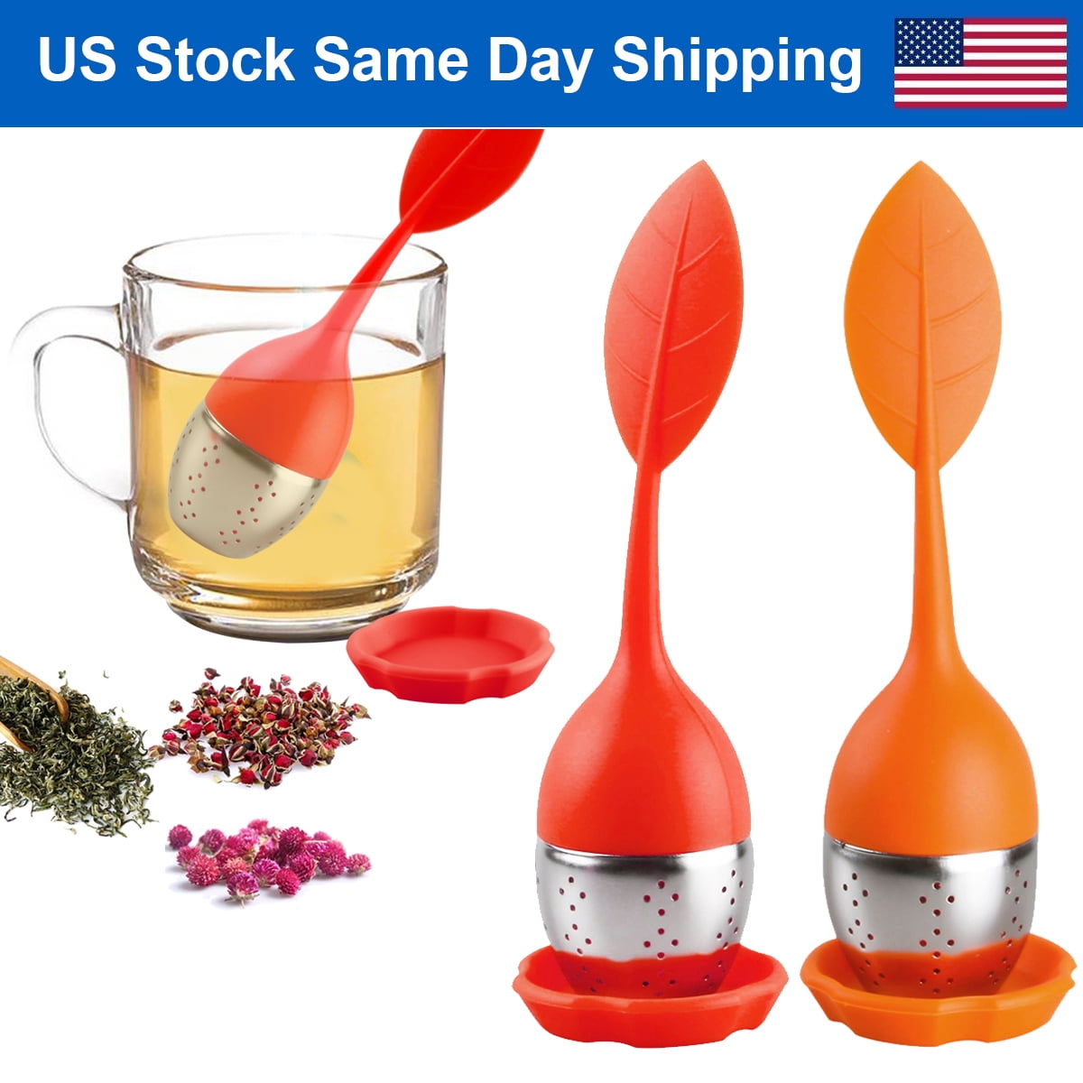 Leaf Tea Infuser for Tea Pot Mug Cup- Loose Tea Strainer Steeper for ...