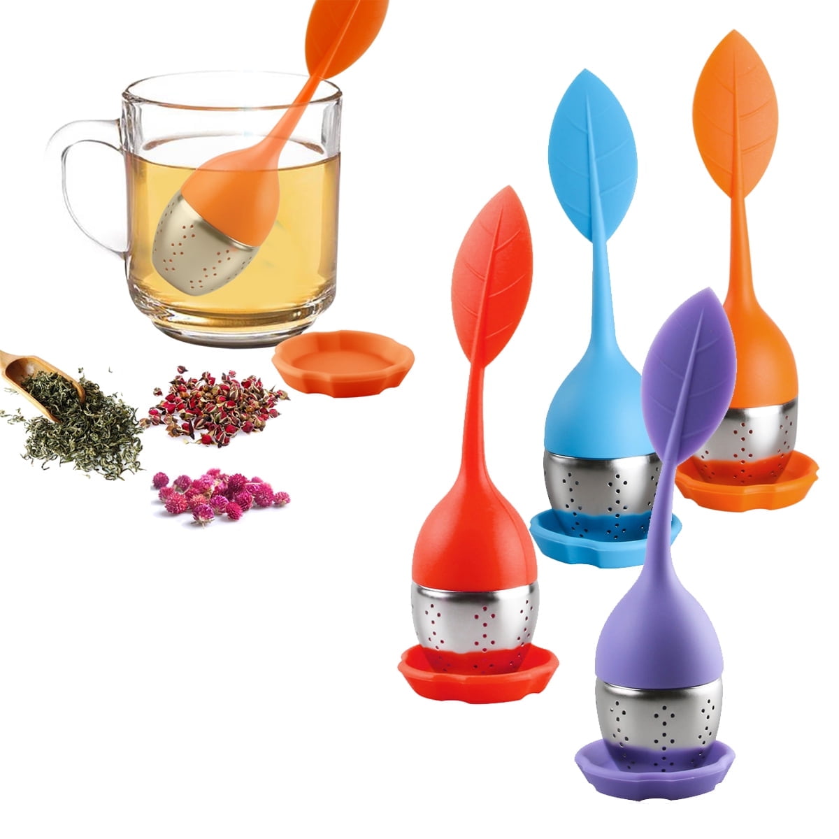 Leaf Tea Infuser for Tea Pot Mug Cup- Loose Tea Strainer Steeper for ...