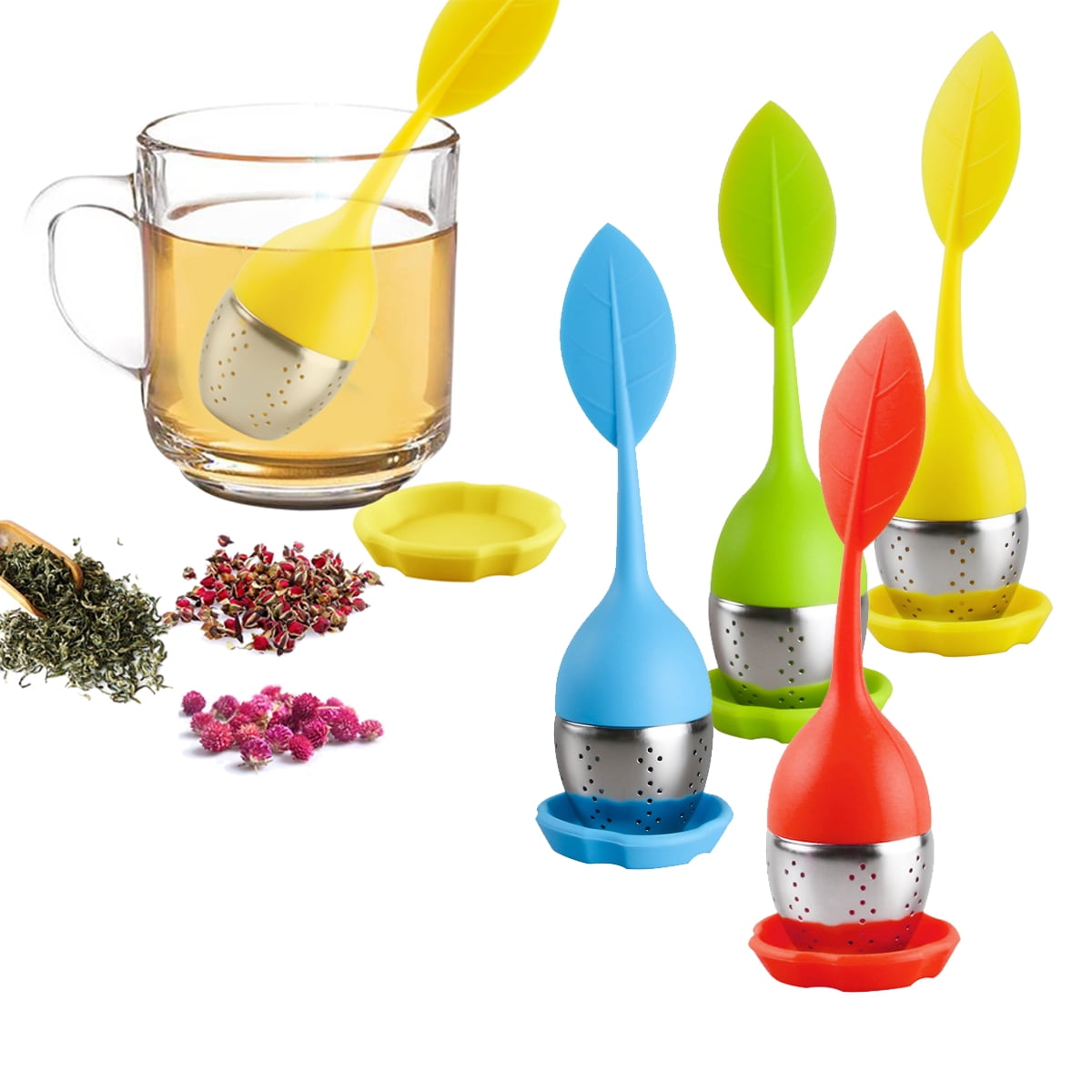 Leaf Tea Infuser for Tea Pot Mug Cup- Loose Tea Strainer Steeper for ...