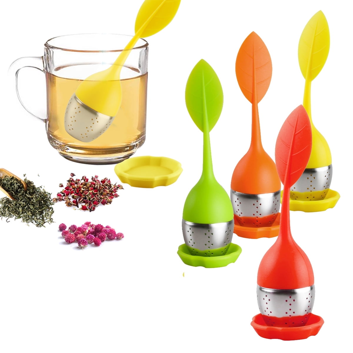 Leaf Tea Infuser for Tea Pot Mug Cup- Loose Tea Strainer Steeper for ...