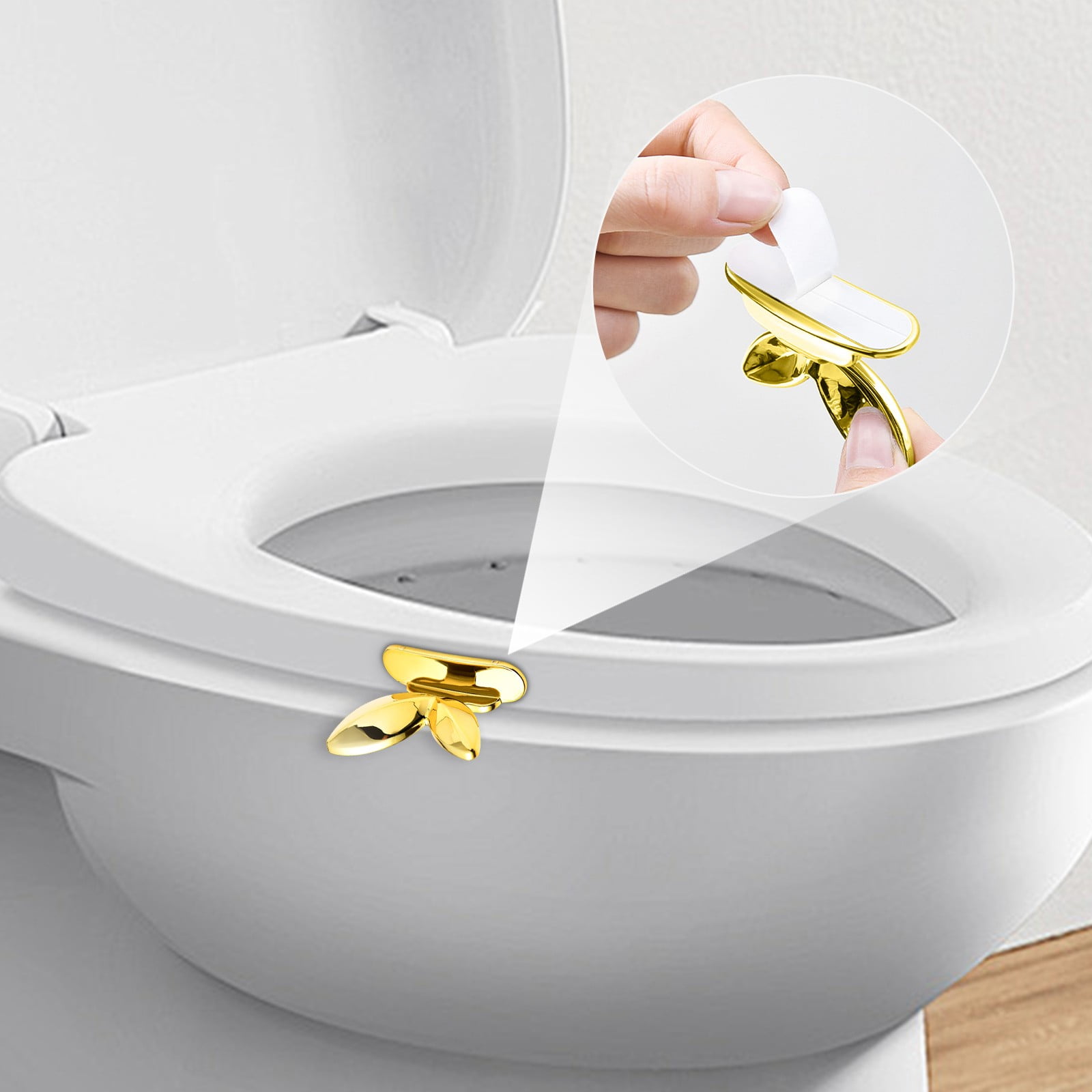 Leaf-Themed Toilet Lid Lifter Handle, Hygienic No-Touch Toilet Seat ...