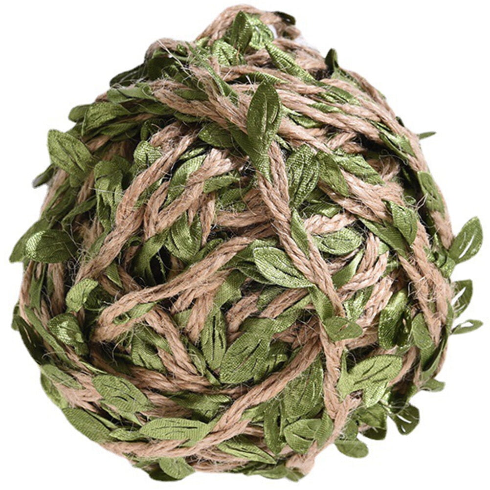 Leaf Twine Artificial Leaves Rope Vines for Room Decor Burlap Ribbon ...