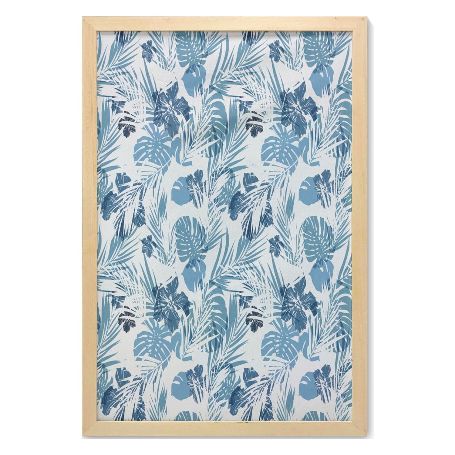 Leaf Wall Art with Frame, Island Ocean Beach Sea Inspired Hawaiian ...