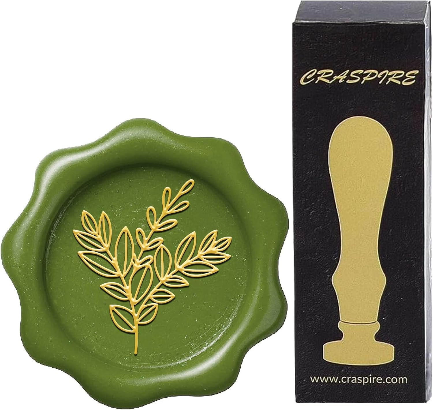 Leaf Wax Seal Stamps Gift Plant Vintage Removable Brass Sealing Stamp ...