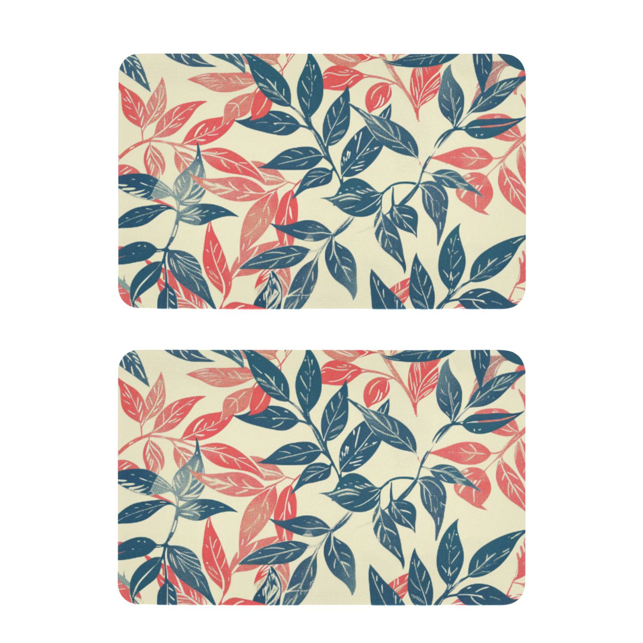 Leaf and Branch Refrigerator Magnet Stickers Square Fridge Magnetic for ...