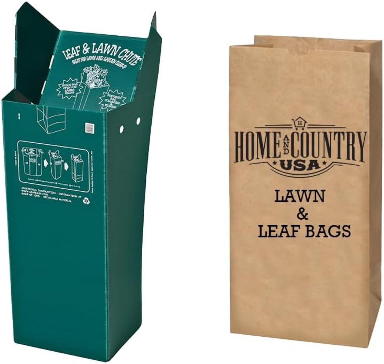 Leaf and Lawn Chute, 5 Paper Bags (30 Gallon). - Walmart.com