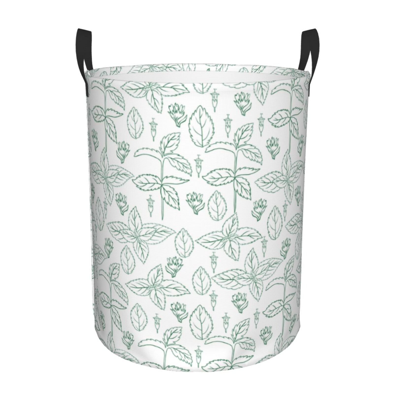 Leaf print Laundry Basket, Laundry Hamper Waterproof Laundry Bag ...
