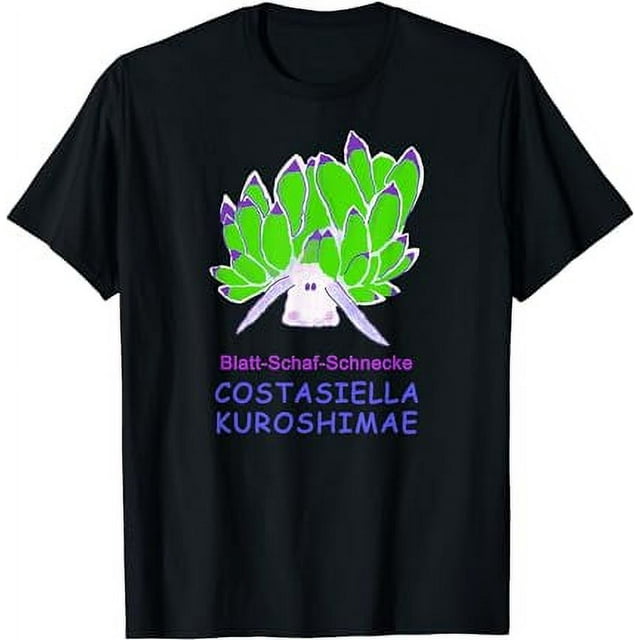 Leaf sheep snail, sweet sea snail, hand drawing T-Shirt - Walmart.com