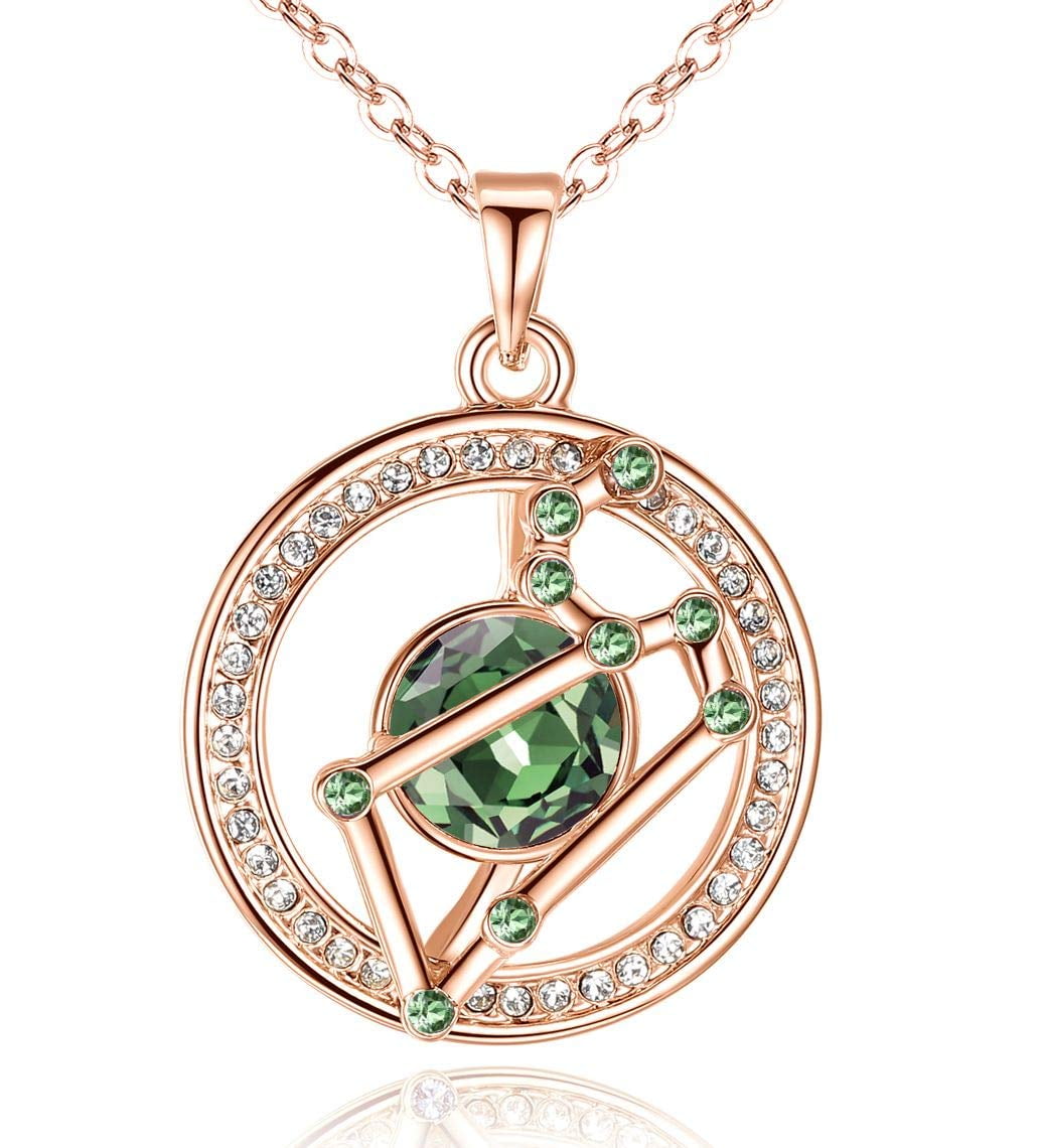 Leafael "Superstar Zodiac Constellation Pendant Necklace Made with ...