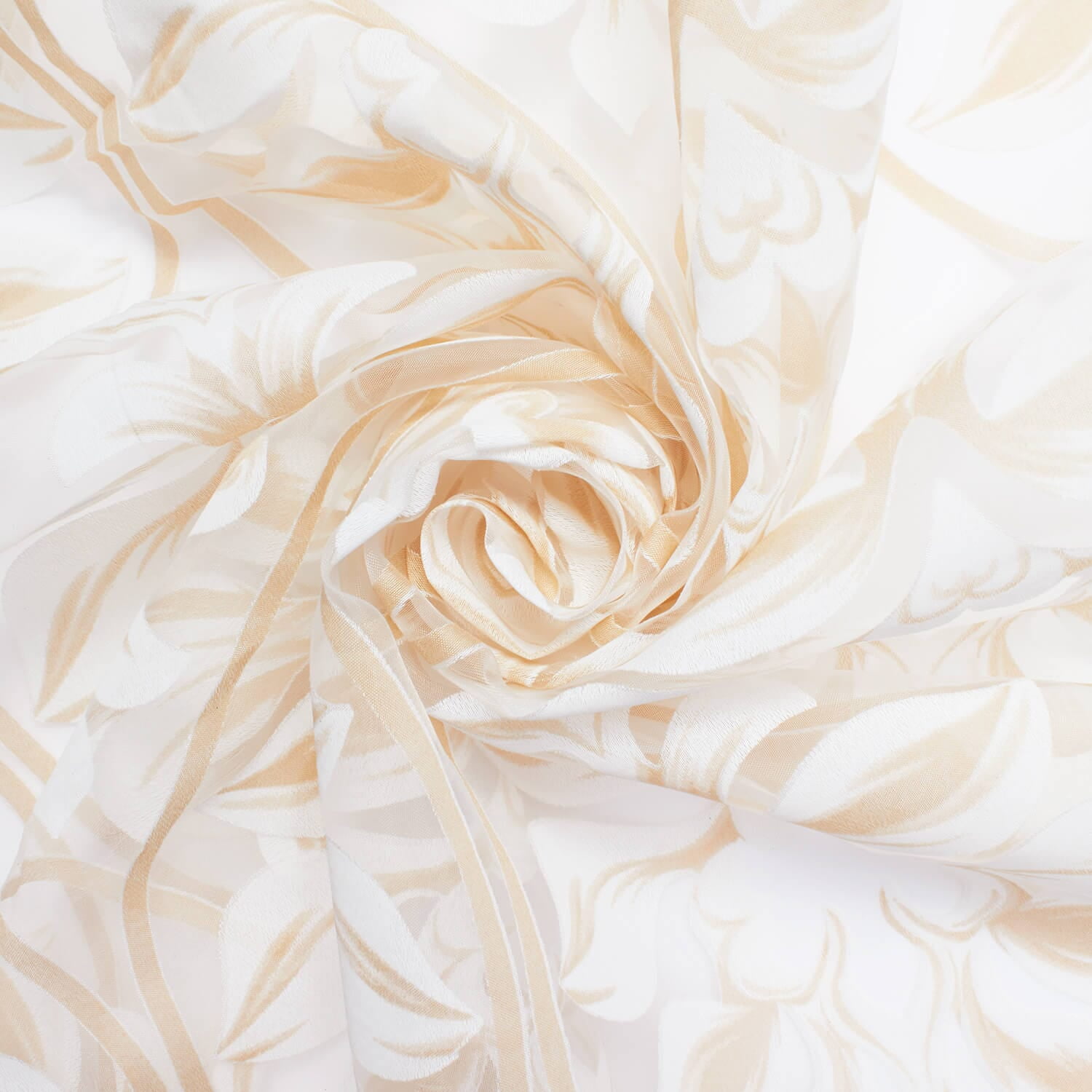 Leafy Bloom Damask Extra Wide Burnout 118" Lightweight Rayon Polyester ...