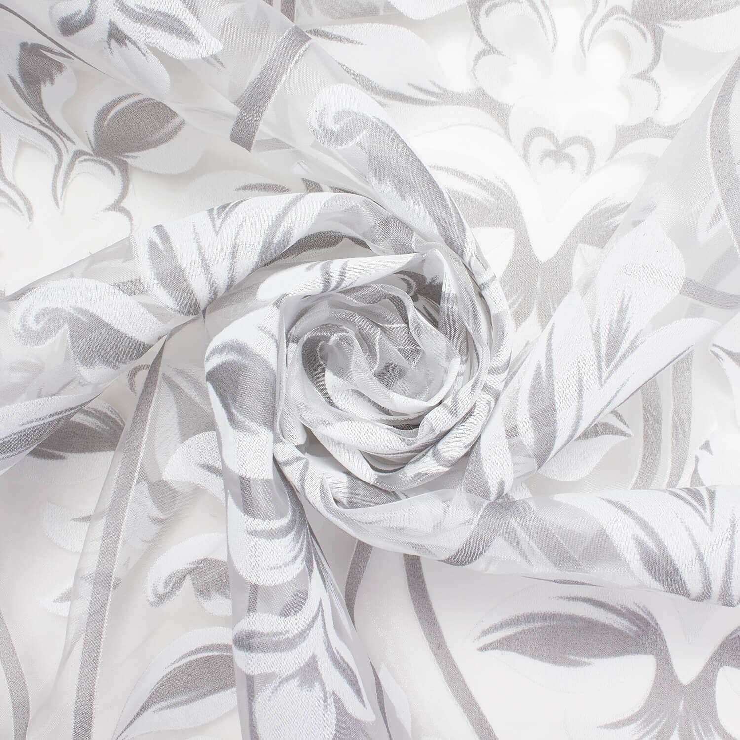 Leafy Bloom Damask Extra Wide Burnout 118" Lightweight Rayon Polyester ...