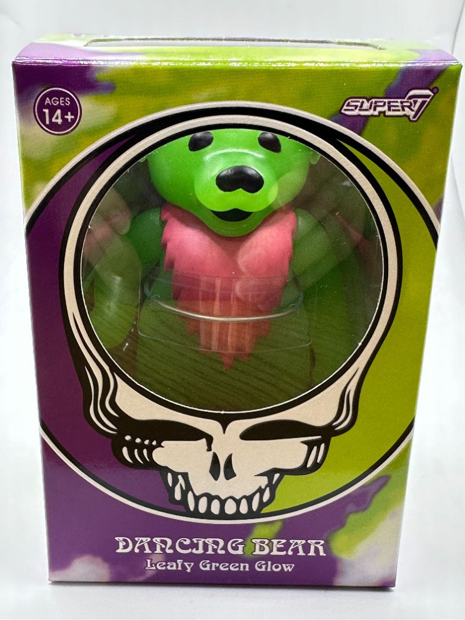 Leafy Green Grateful Dead Dancing Bear Glow Super7 Reaction Action ...