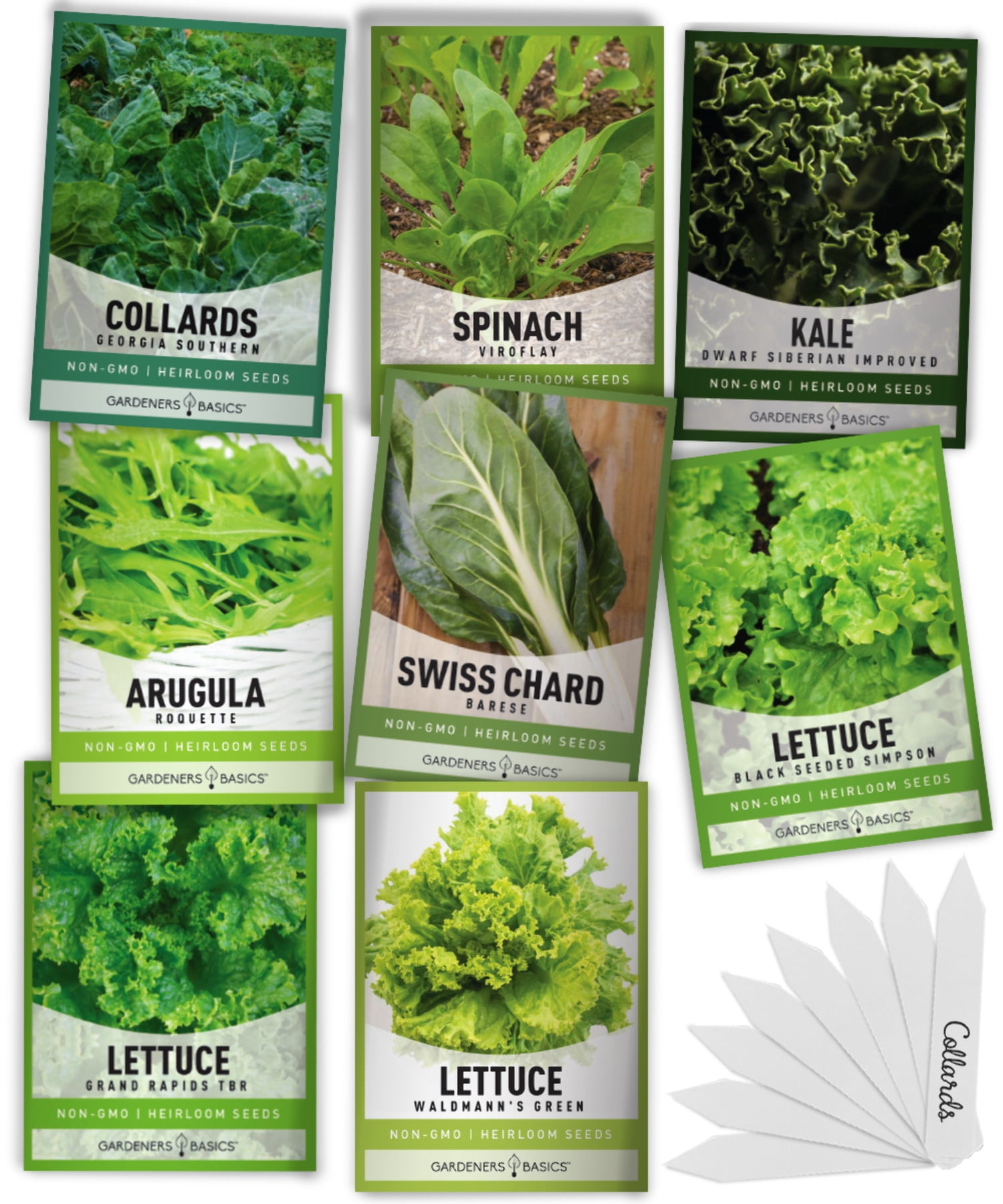Leafy Green Salad Seeds | 8 Variety Pack - Walmart.com