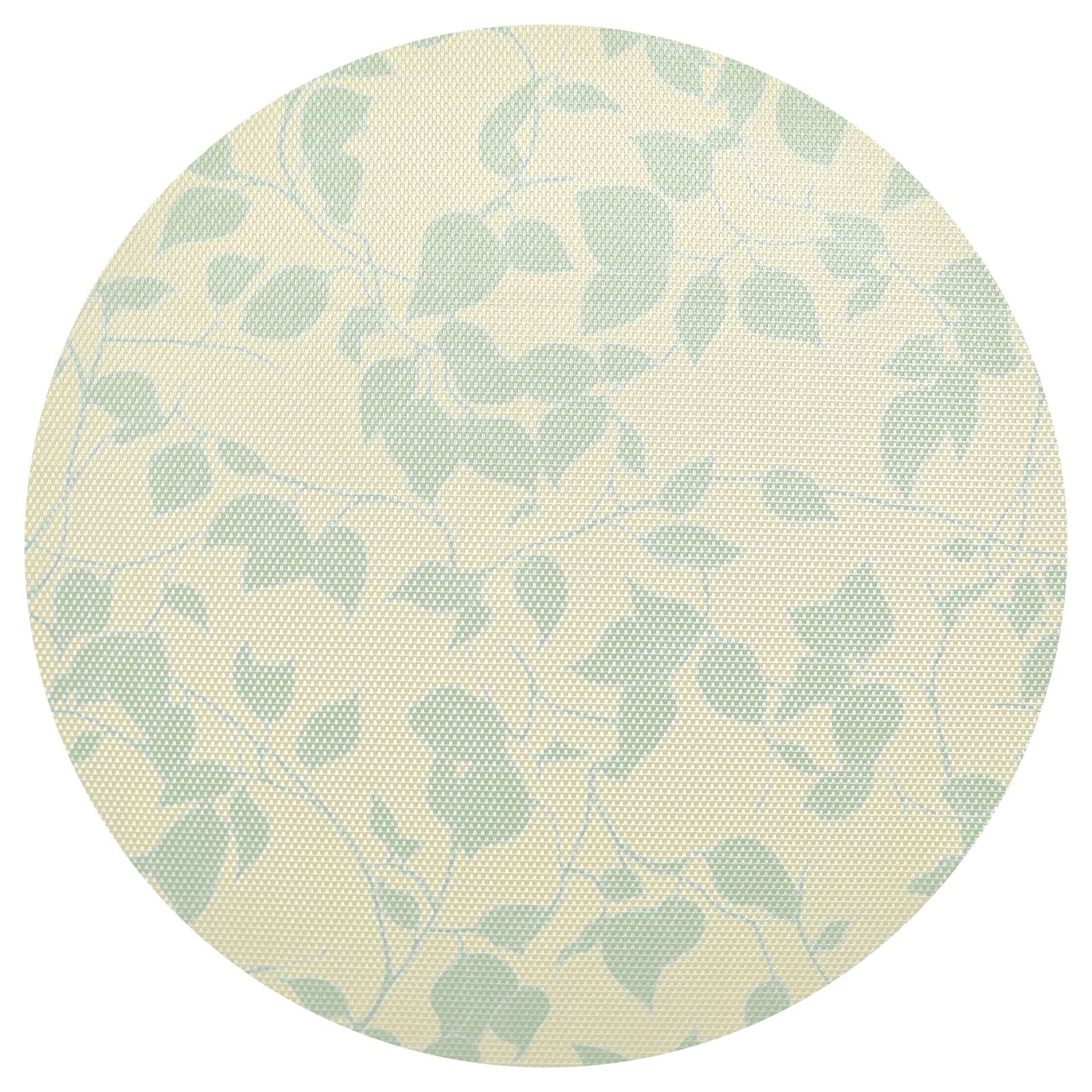 Leafy Theme Pattern Design 6-Piece 15.4in Durable PVC Plate Mats, Heat ...