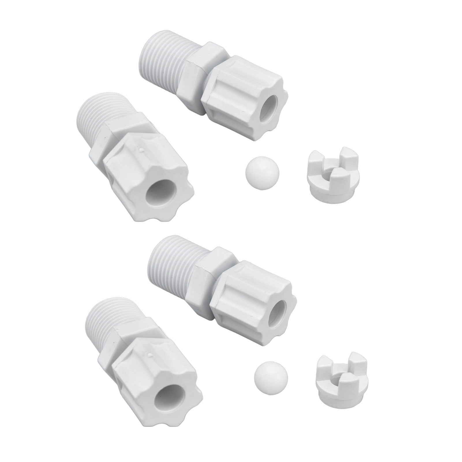 LeafyLuxe 2Set Check Valve Inlet Fitting Adapter Assembly Swimming Pool ...