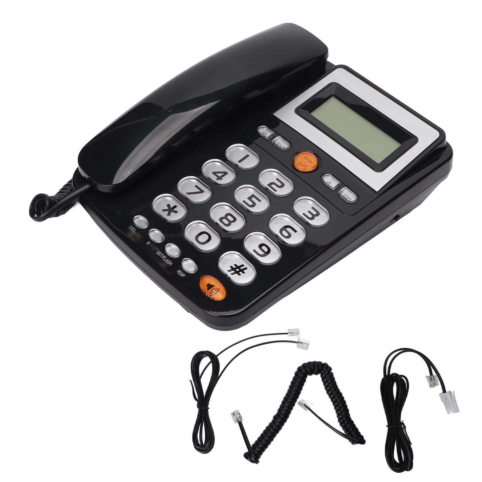 LeafyLuxe Corded Landline Phone,Big Button Corded Phone Hands Free ...