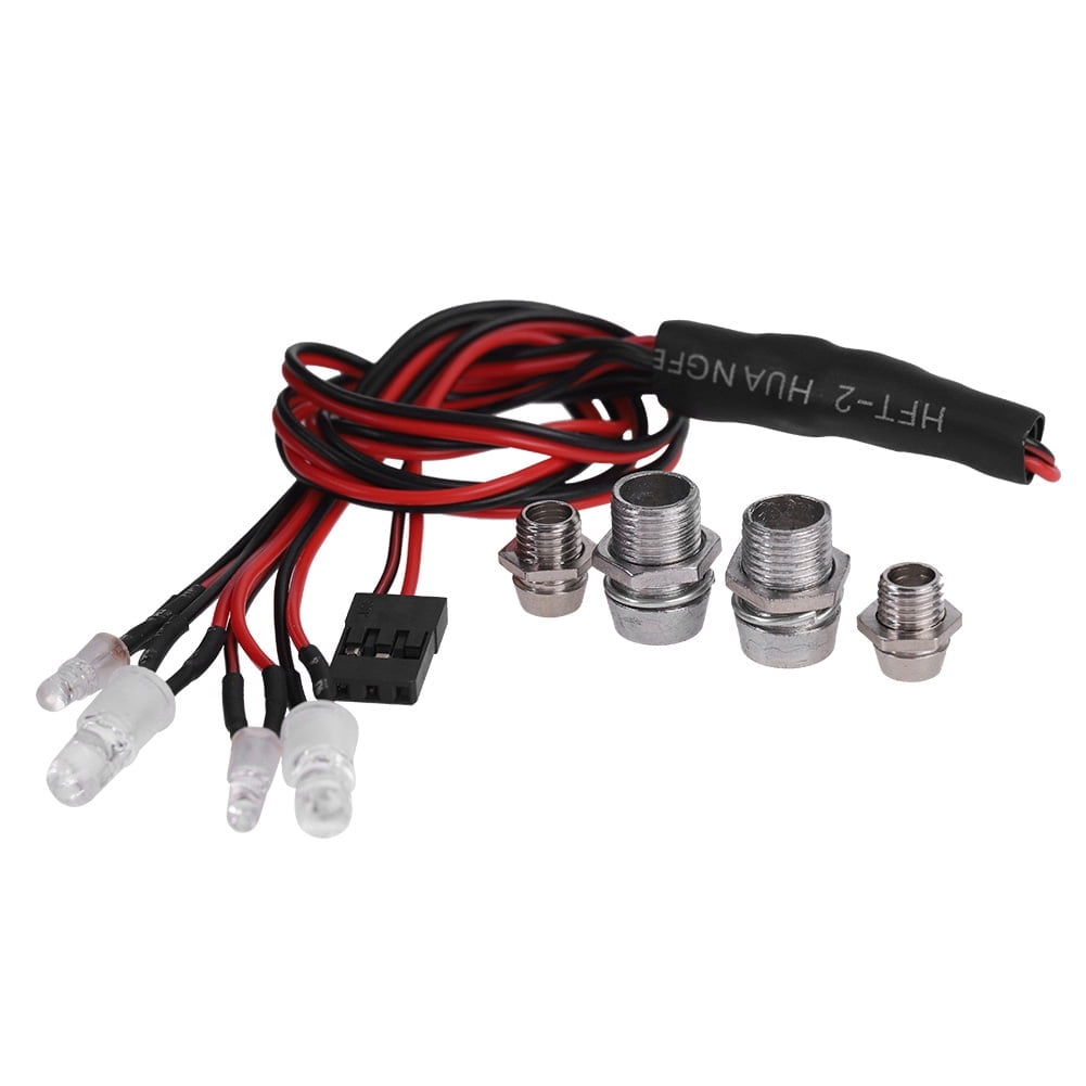LeafyLuxe DIY 4LED Headlight Taillight Light Kit For Rc Car Truck RC Accessories, RC Car Part ...