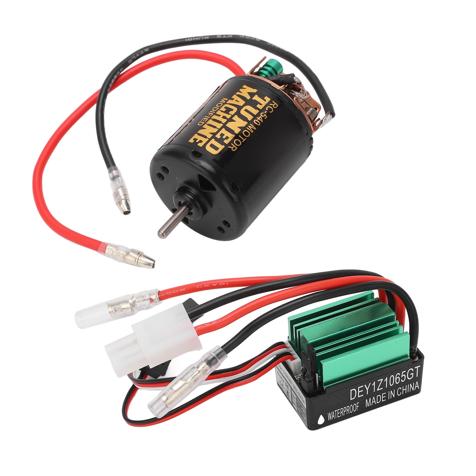 LeafyLuxe RC Brushed Motor Set,Brushed Motor ESC Combo With 540 21T ...