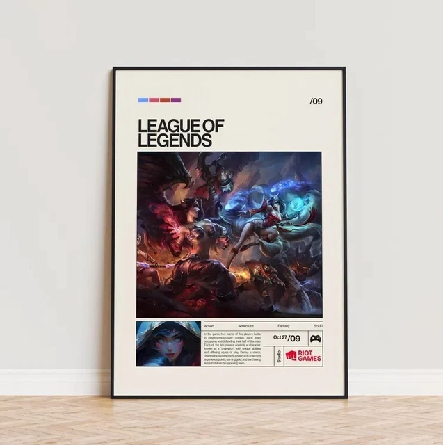 League Of Legends Poster, Video Game Poster, Minimalist Game Print ...