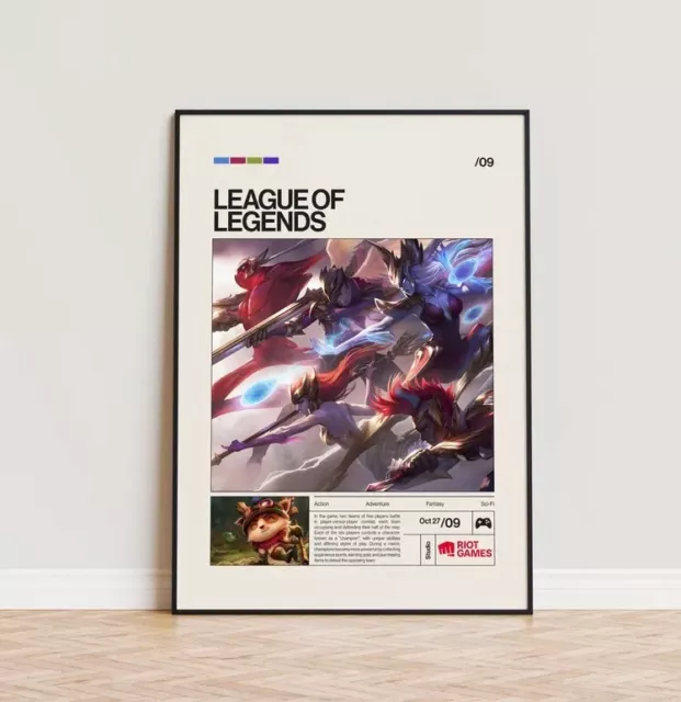 League Of Legends Poster, Video Game Poster, Minimalist Game Print ...